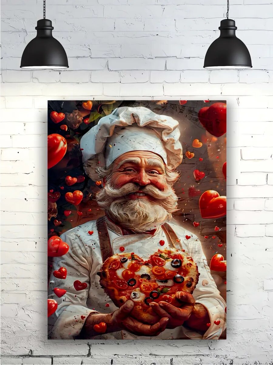 Картина на дереве OSB "Повар"