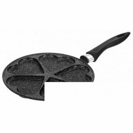 Блинная сковорода Elan Gallery Гармония вкуса 120997 (черный мрамор), алюминий, покрытие минеральное, 27 см