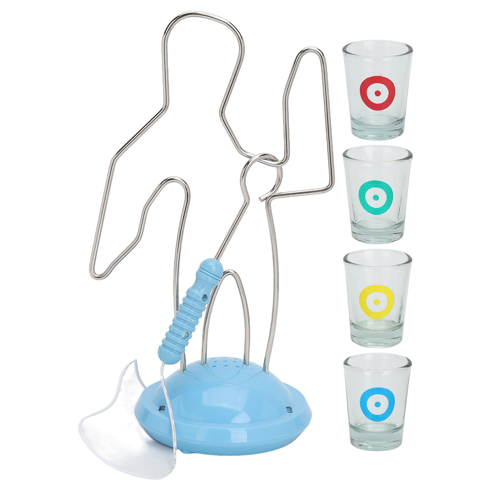 Интерактивная игра-лабиринт с электрическим разрядом, интересный сейф с 4 винными бокалами, стабильная сенсорная головоломка для развития концентрации, игры для вечеринок с выпивкой