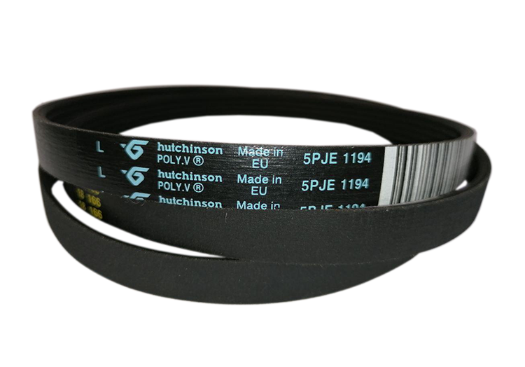 Ремень 1194 J5 для стиральной машины Indesit, Ariston, Whirlpool, черный/белый