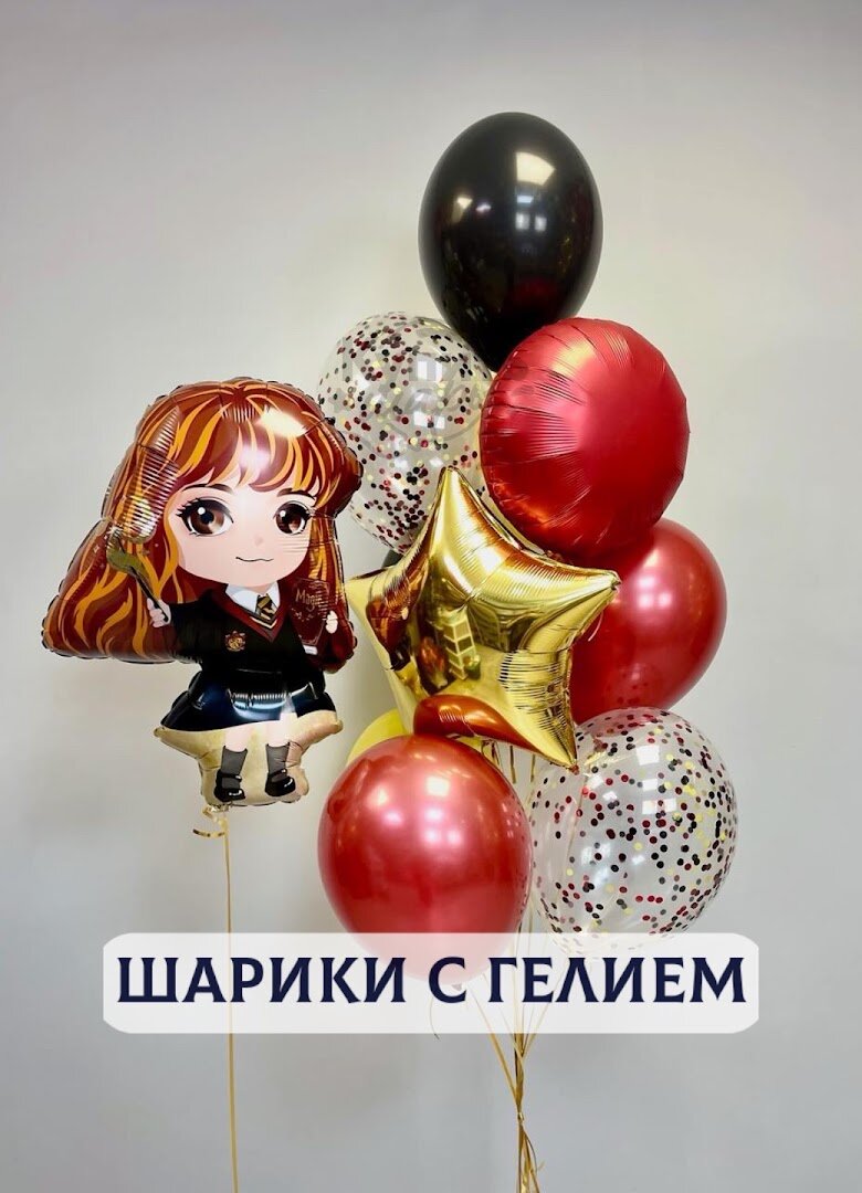 Воздушные шары с гелием, шарики воздушные "Гарри Поттер" №2972