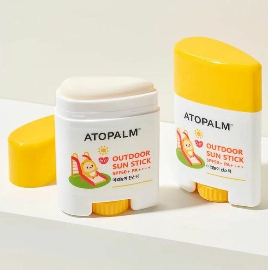 Atopalm Солнцезащитный крем - стик для лица и тела SPF 50, Outdoor Sun Stick SPF50+, 21 гр.