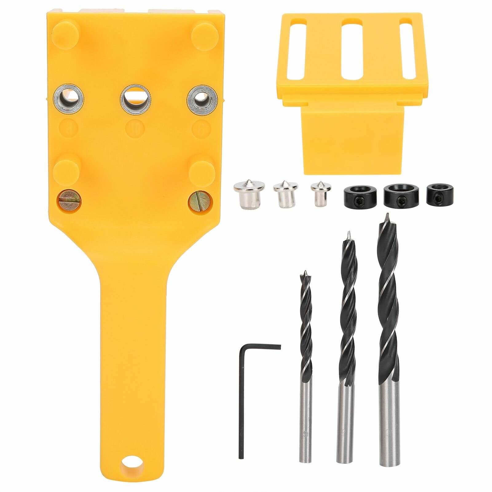 Набор из 11 кондукторов для деревянных дюбелей и столярных работ