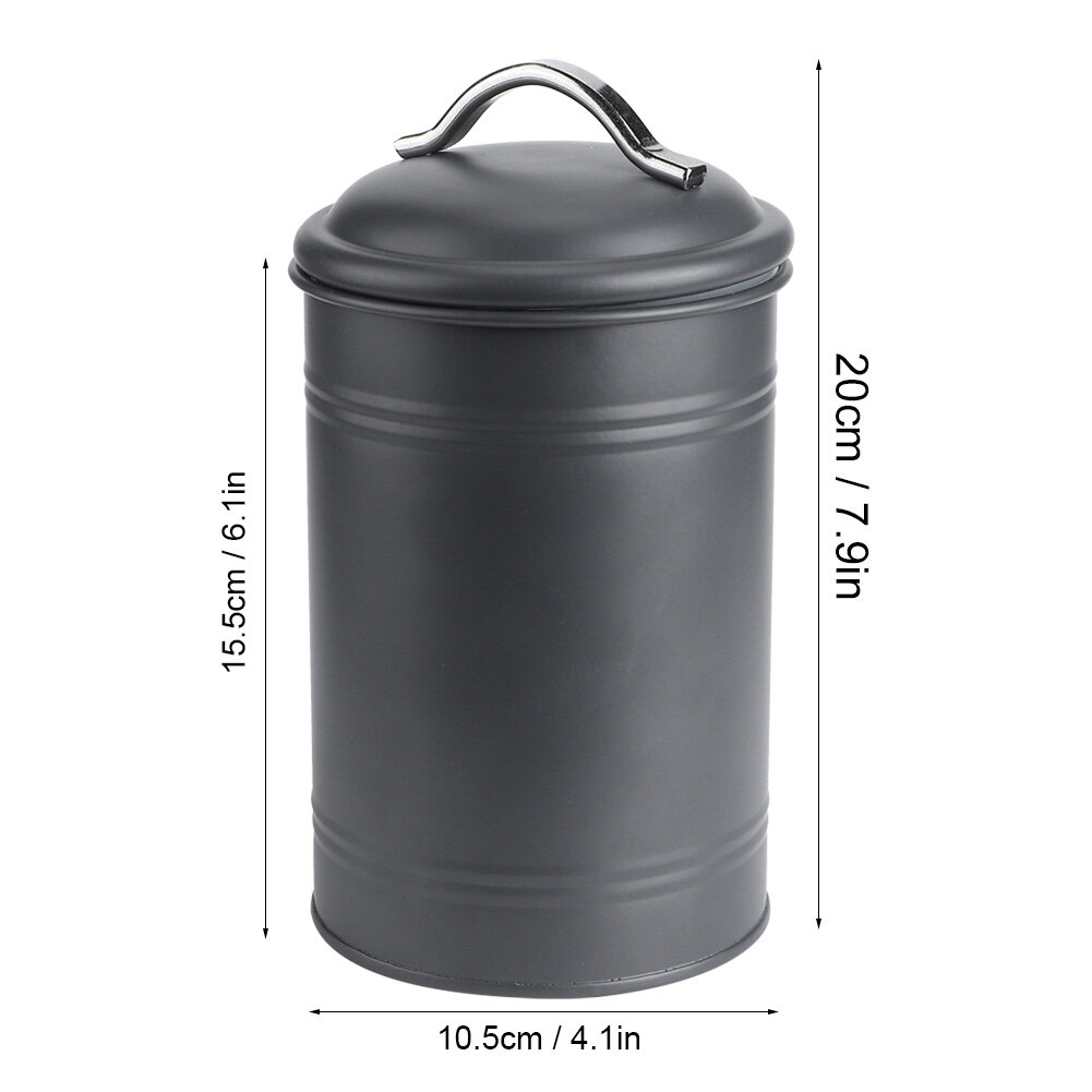 Железный чайный лист Jar Контейнер для хранения пищевых орехов с силиконовым кольцом для домашнего использования