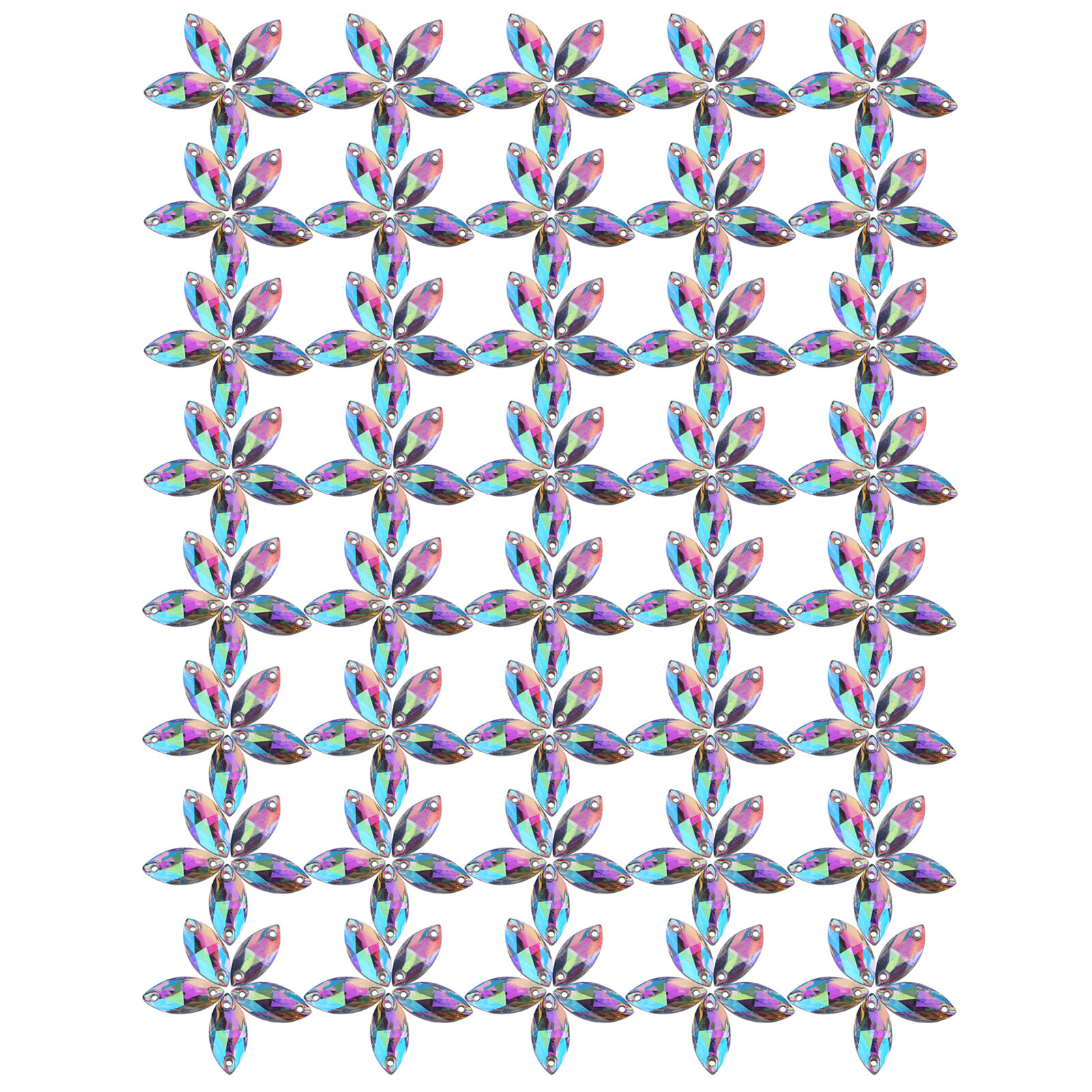 200 шт./Пакет плоской акриловой смолы Акриловая смола блестящий кристалл с помощью отверстий для ремесленных аксессуаров (#3)