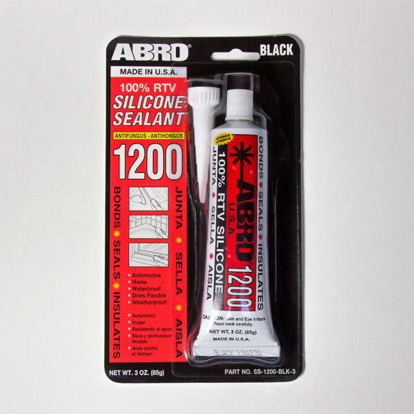 Герметик силиконовый Abro "1200" (Черный), 85 г