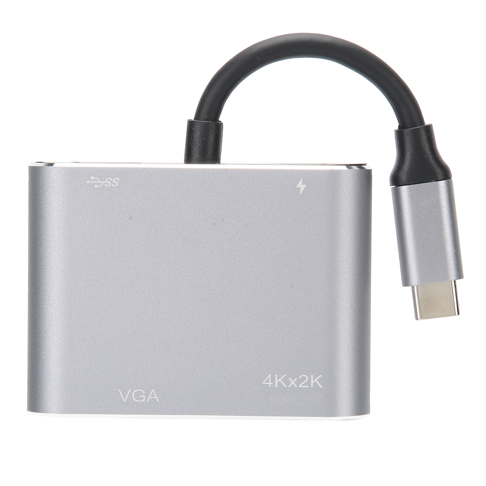 Алюминиевый сплав TYPEC к USB-порту + HDMI + VGA + TYPEC 4 в 1 адаптер, аксессуар для оборудования