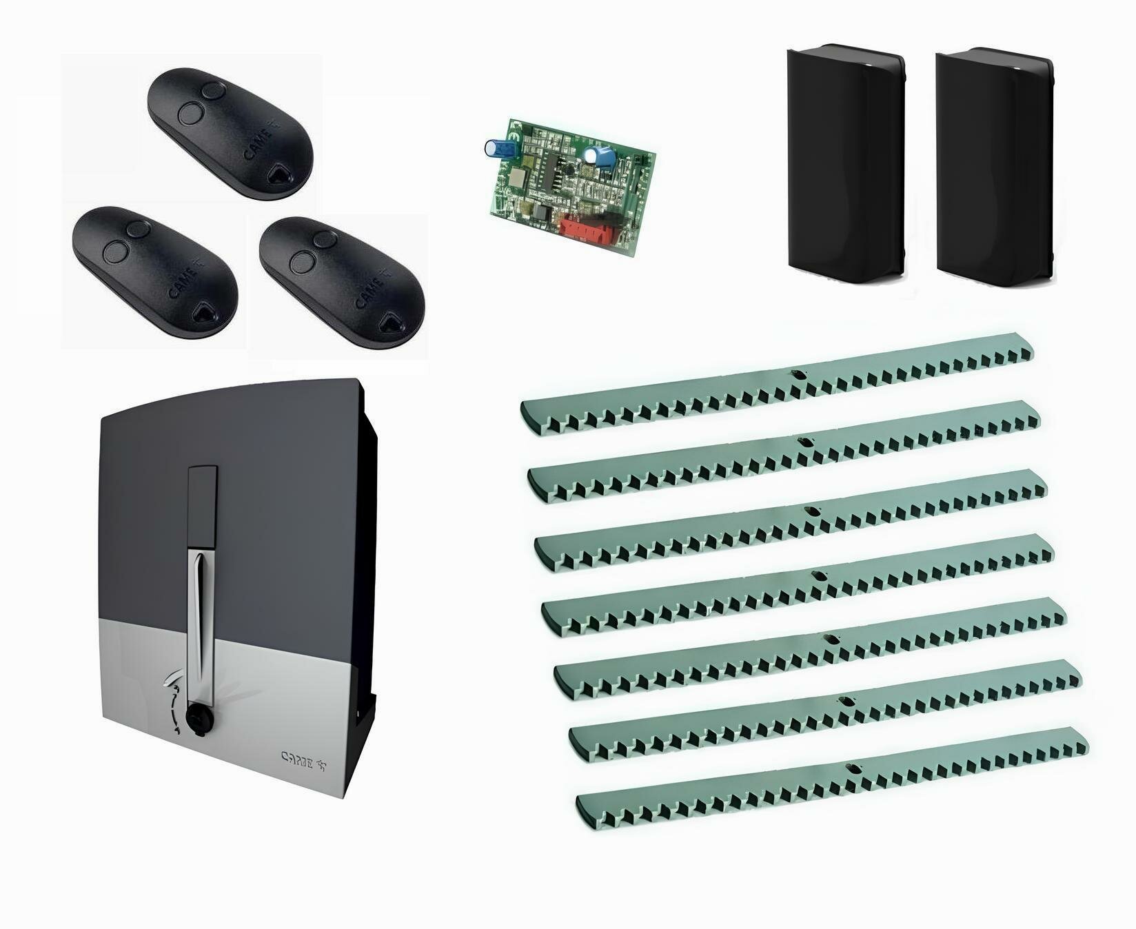 Автоматика для откатных ворот BXL04AGS KIT7-FA-Т3, комплект: привод, радиоприемник, 3 пульта, фотоэлементы, 7 реек