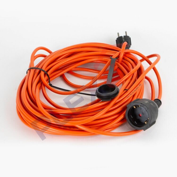 Силовой удлинитель в бухте 1-мест. ПВС 3х1,5мм2 3500Вт 30м c/з IP44 PLEXUP, EUB11-35-44-30