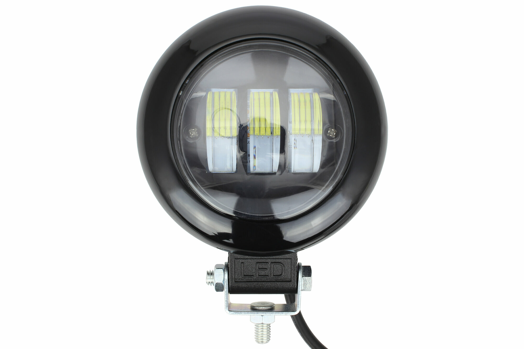 Фара светодиодная противотуманная, 12-80V, 30W (136х116мм, 3 LED)