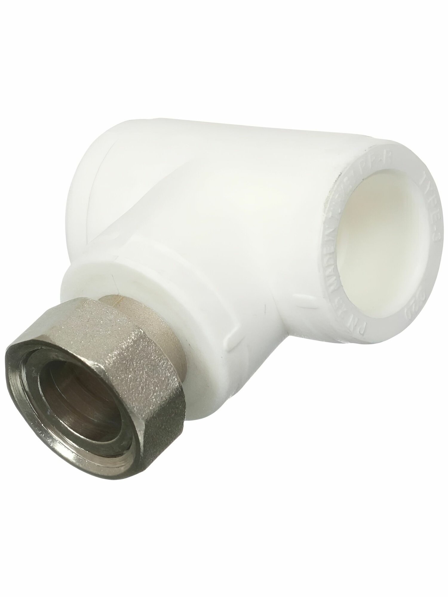 Тройник с накидной гайкой ПП D20-3/4" / Гидропласт