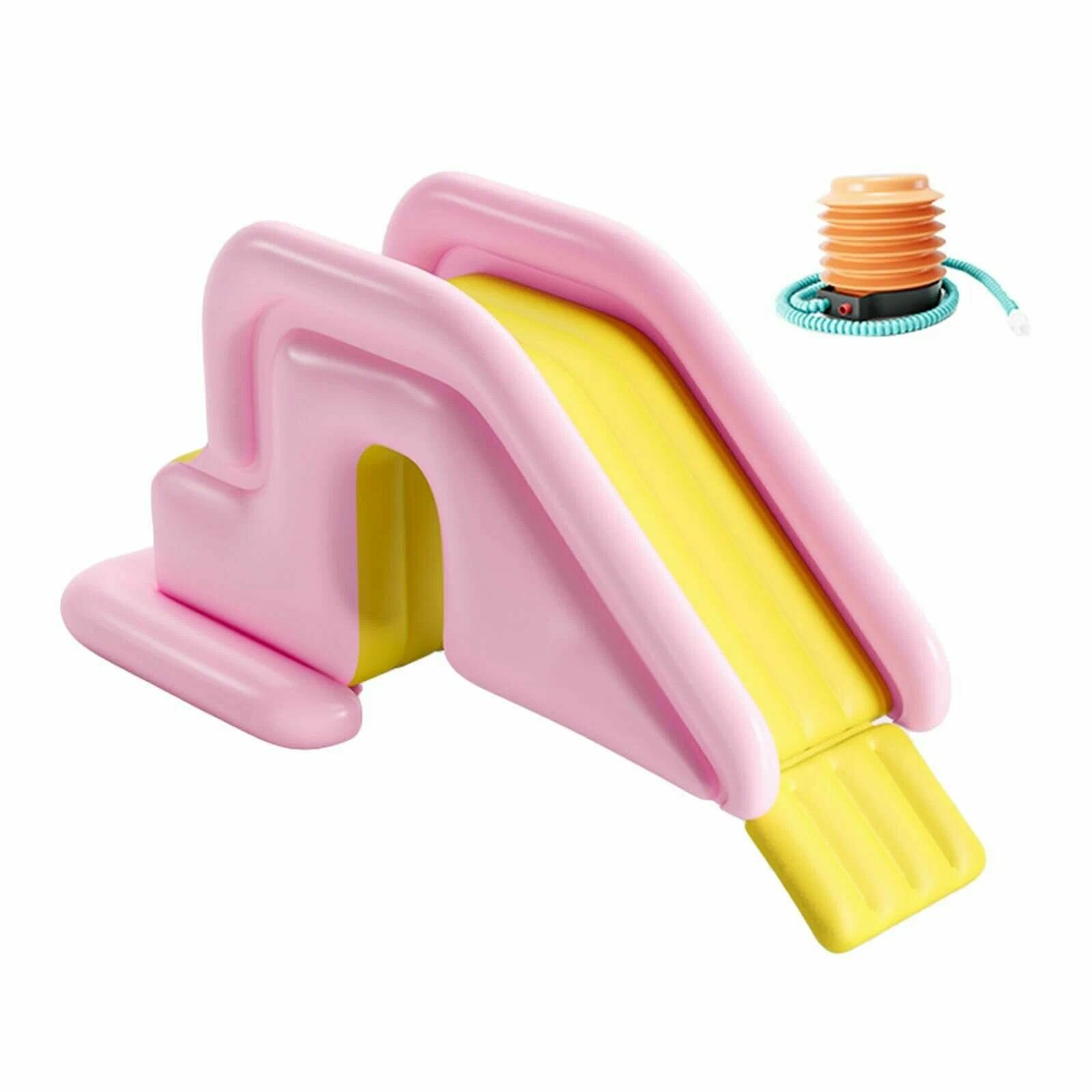 Надувные горки, розовый