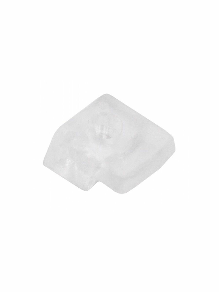 Фиксатор стекла / стеклозажим / зеркалодержатель пластиковый прозрачный (комплект 40 шт.)