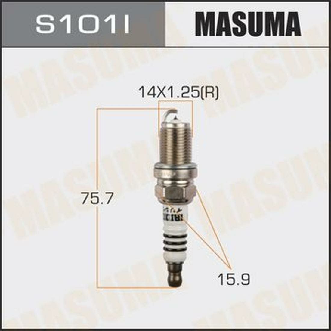 Свеча зажигания для автомобилей Masuma S101I, в упаковке 1 шт.