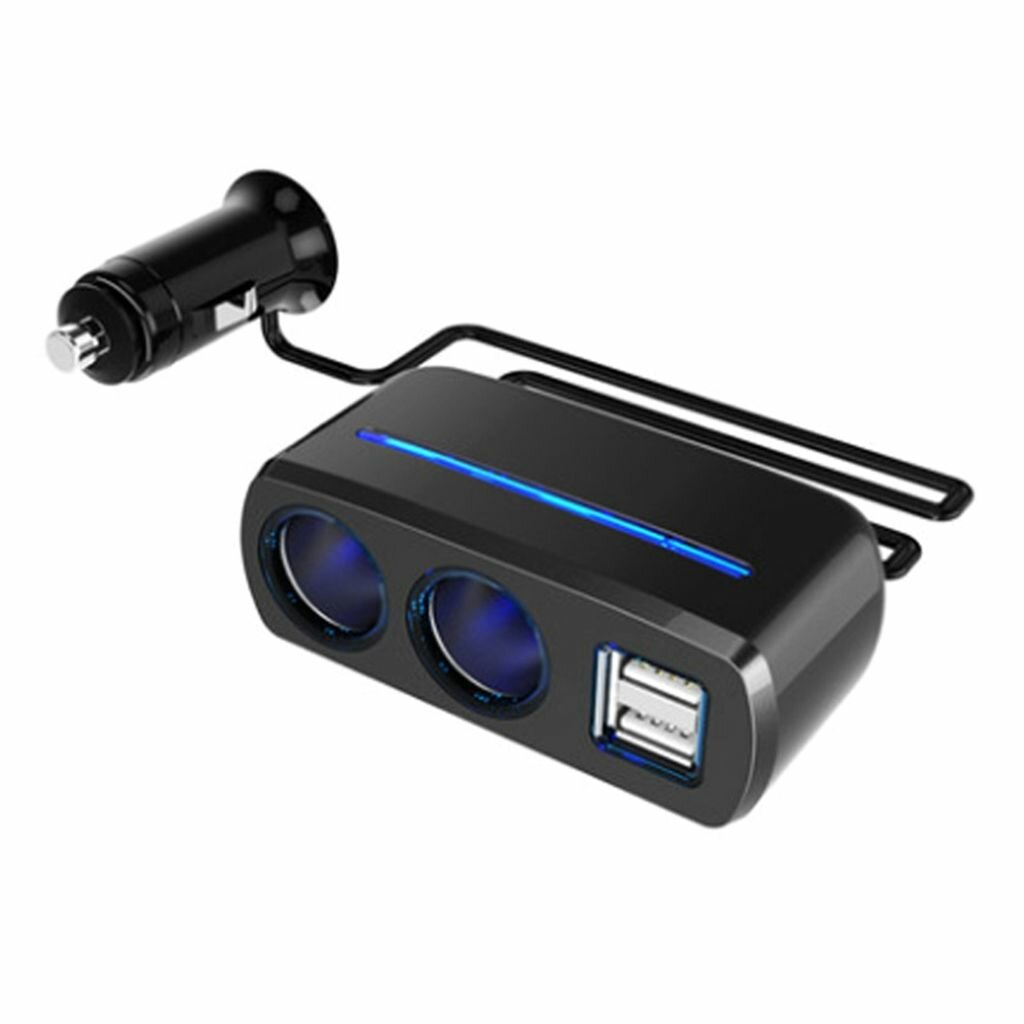 Автомобильный зарядный адаптер прикуривателя с 2 разъемами USB-порта для мобильного телефона устройств 12 В/24 В