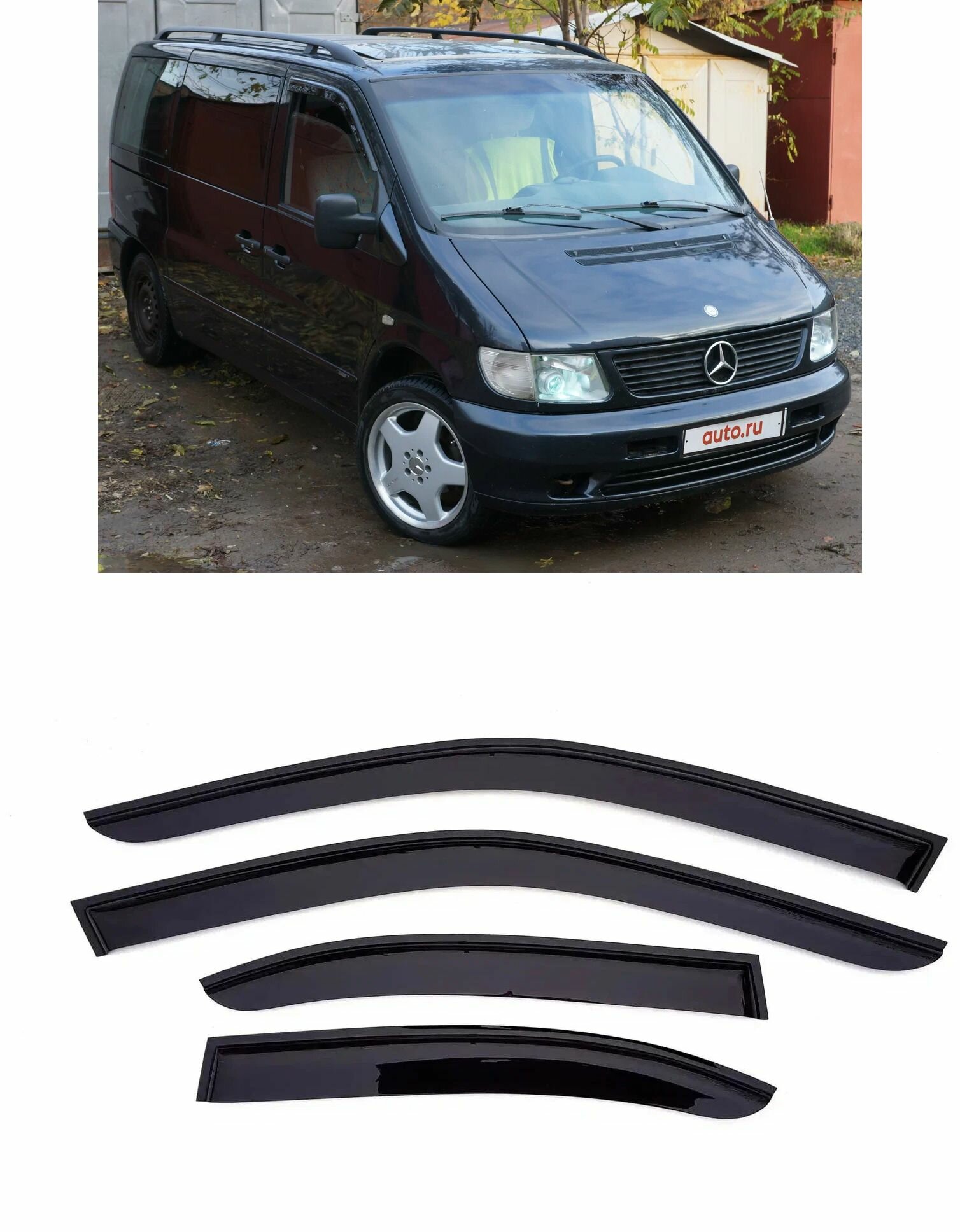 Дефлекторы боковых окон MERCEDES-BENZ Vito Мерседес-Бенц Вито (1996-2003)