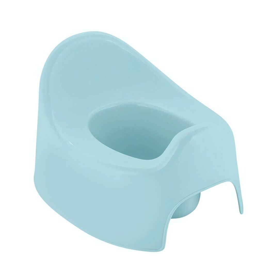 Горшок детский «Follow Me» анатомический, голубой, пластик, защита от брызг, для дома и путешествий