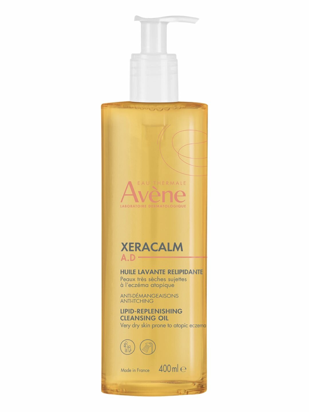 Авен ксеракалм АД Очищающее липидо-восполняющее масло, 400 мл | AVENE XeraCalm A.D. Lipid-replenishing cleansing oil