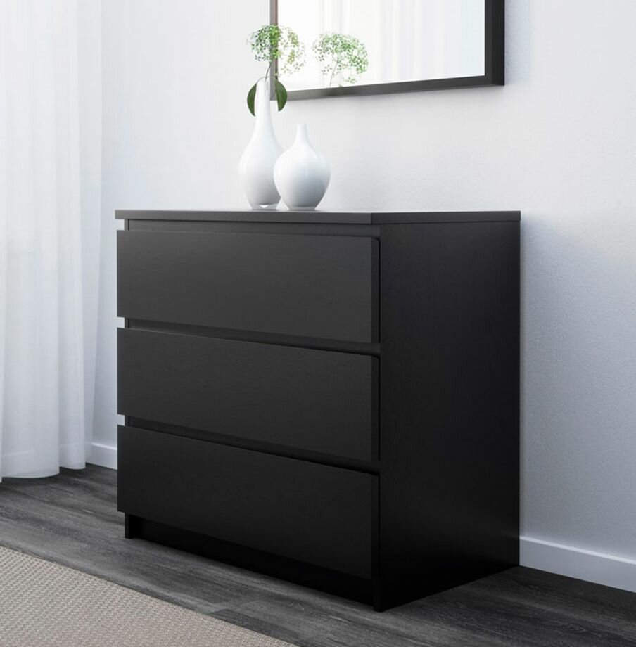 Комод деревянный с ящиками, Из массива сосны, Фабричного производства