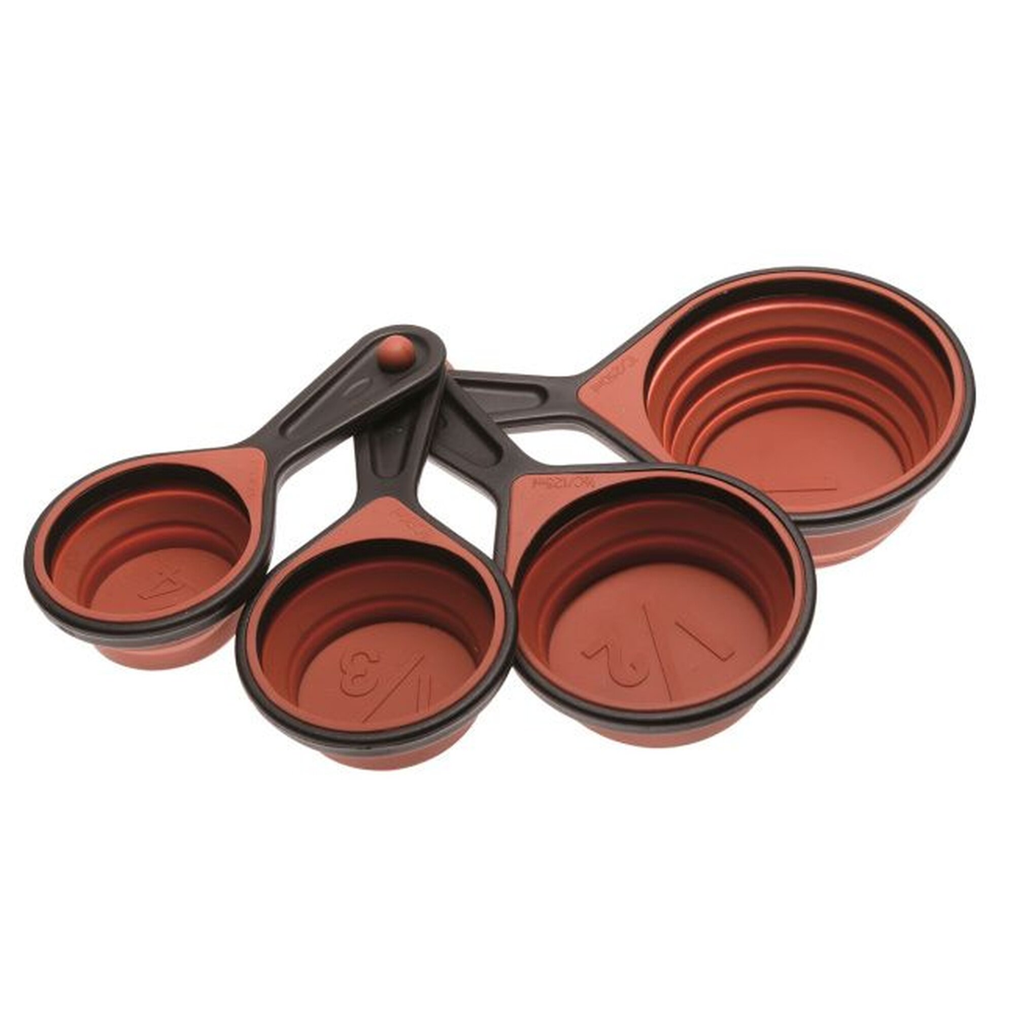 Набор мерных стаканчиков Sambonet Silicone Gadgets 51595-19 -силикон, 4 шт, цвет красный