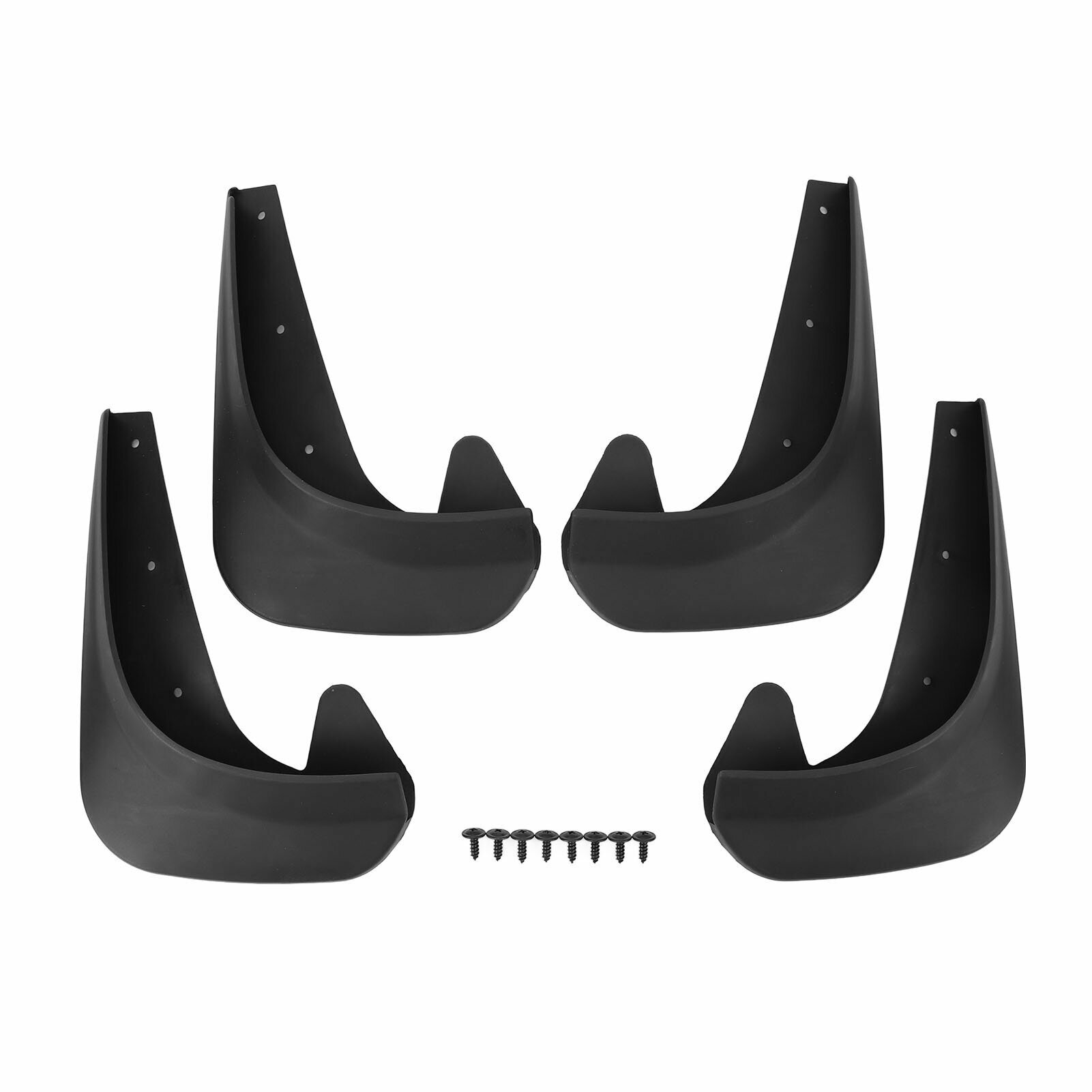 Комплект из 4 универсальных брызговиков, передние и задние брызговики для легковых автомобилей, пикапов, внедорожников, черные, прочные, защита от брызг