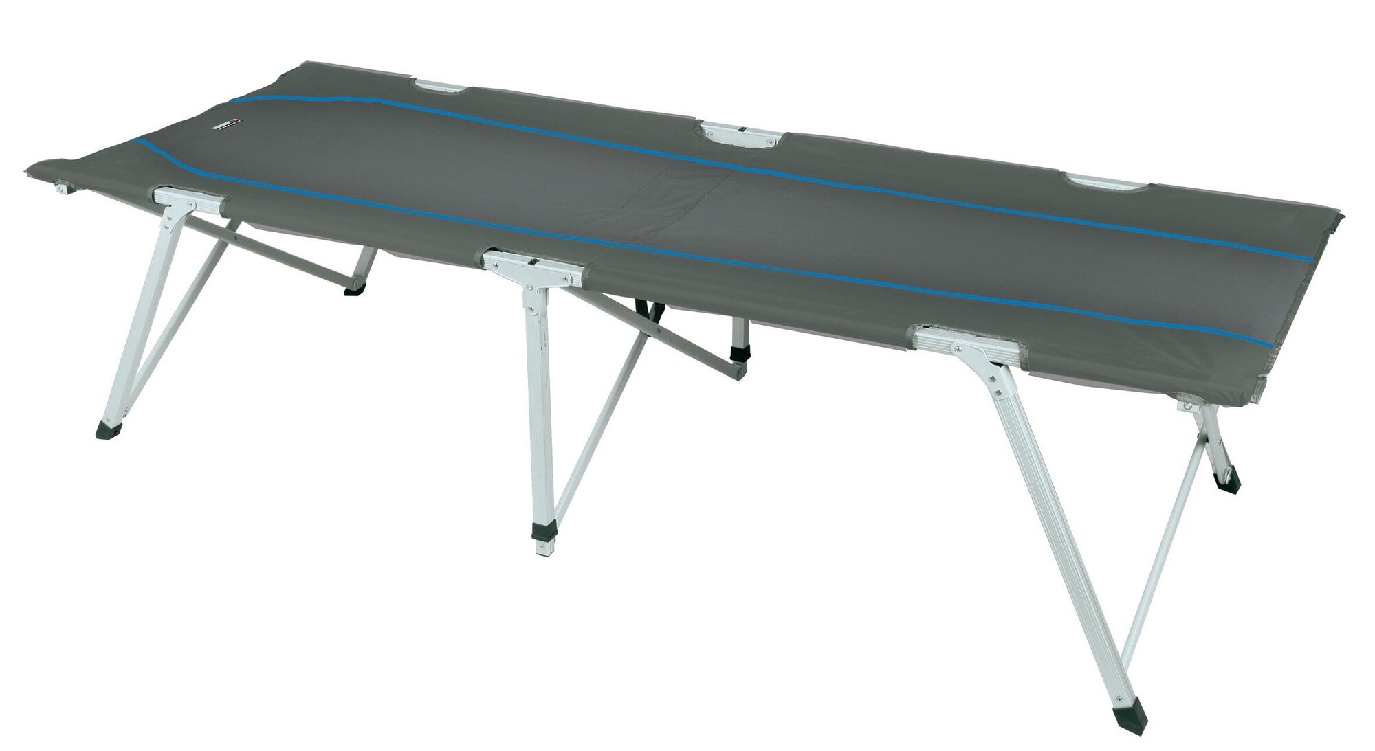 Decathlon Кровать раскладная туристическая High Peak Toledo, размер XL, до 120 кг, 78x205x51 см, светло-серая