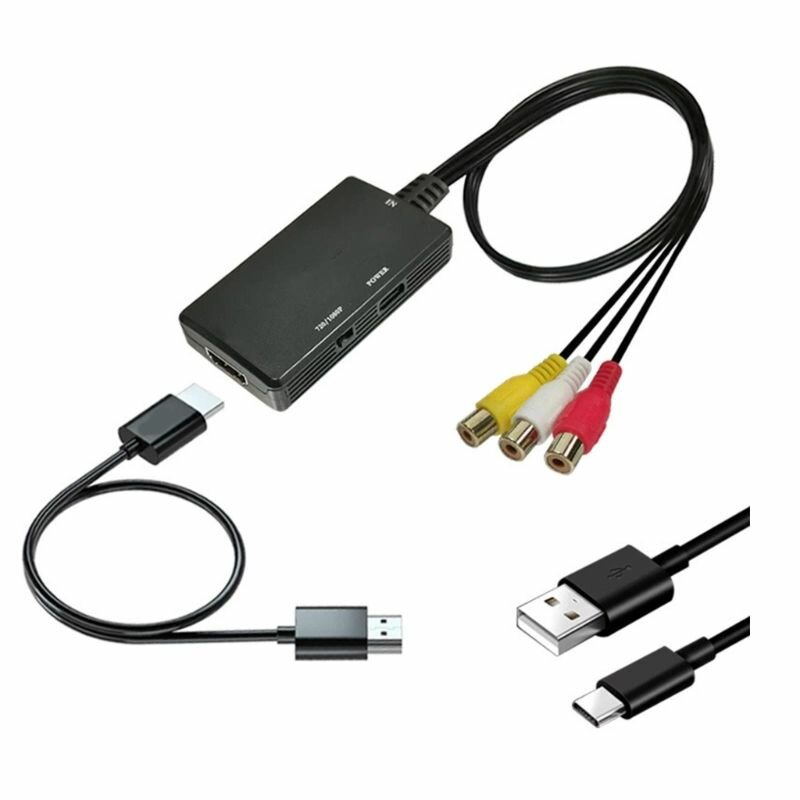 (1 компл.) AV "мама" конвертер CVBS, RCA to HDTV/HDMI
