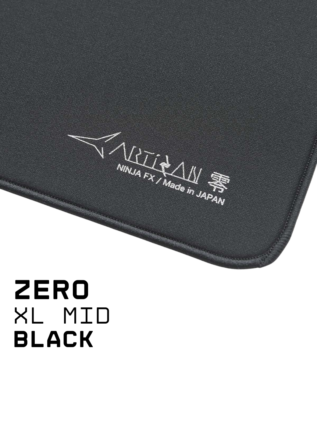 ARTISAN FX ZERO, MID, размер: XL 490x420x3 мм, цвет: черный, коврик для мыши, оригинал Япония, SlimFlex
