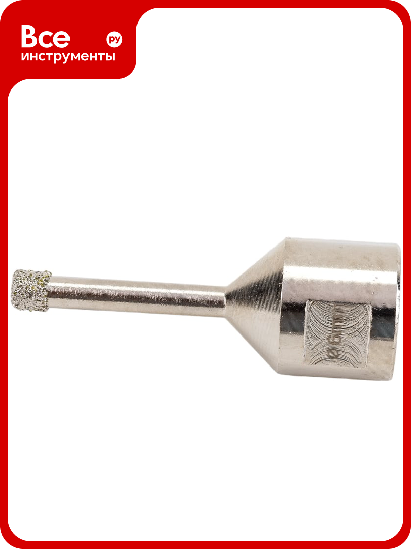 Коронка алмазная, гальваника TECH-NICK TUK 136.600.6669 6x35, для сверления отверстий в мраморе