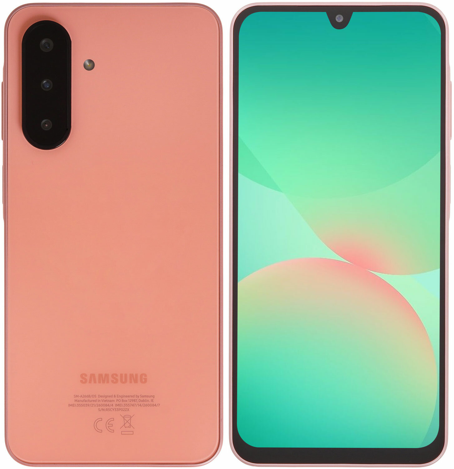 Смартфон Samsung GALAXY A26 6/128GB SM-A266BZIIMEA PEACH PINK
