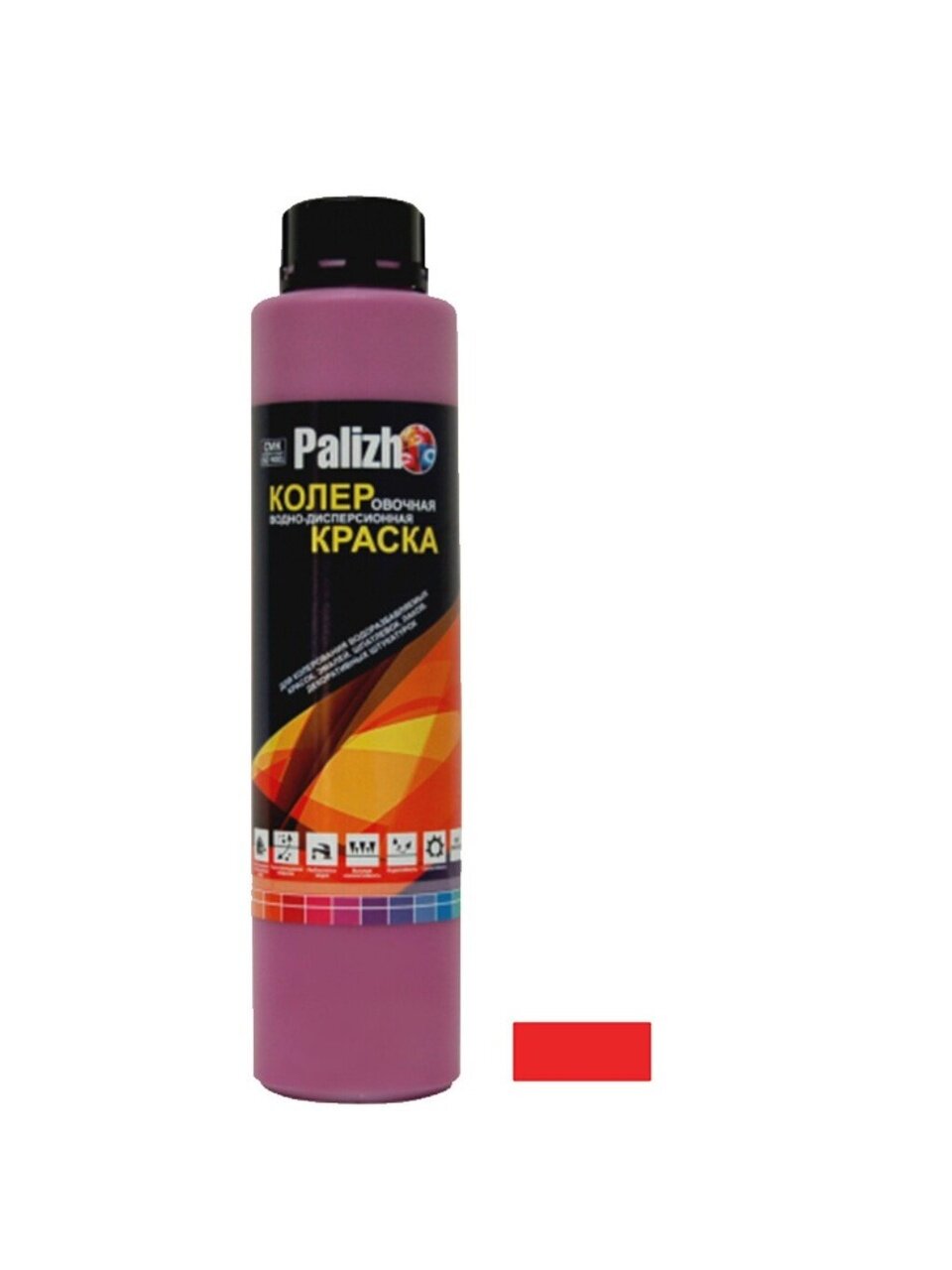 Колер краска Palizh №500 красный 750 мл, Россия