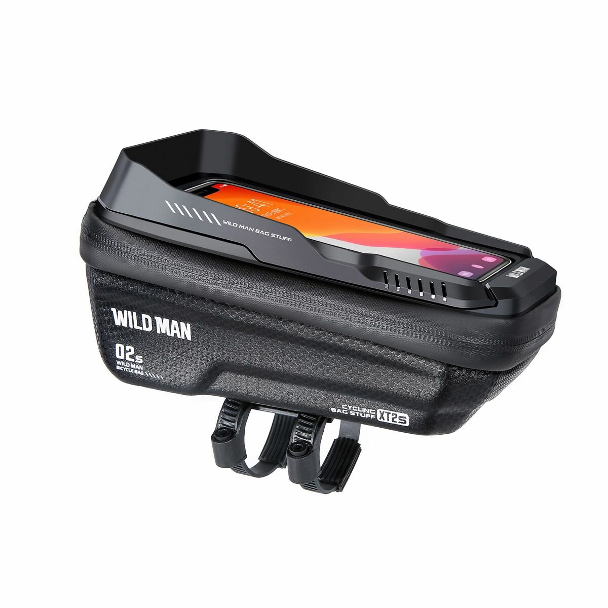 WILD MAN XT2S Велосипедная головка, большая емкость, водонепроницаемый материал для твердой оболочки EVA, быстрый разборный дизайн, аксессуары для велосипедного оборудования