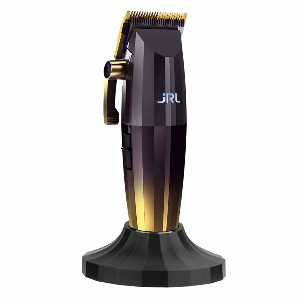 JRL Professional Машинка для стрижки FreshFade 2020C-G c док-станицей (зарядной базой), черный, золотой