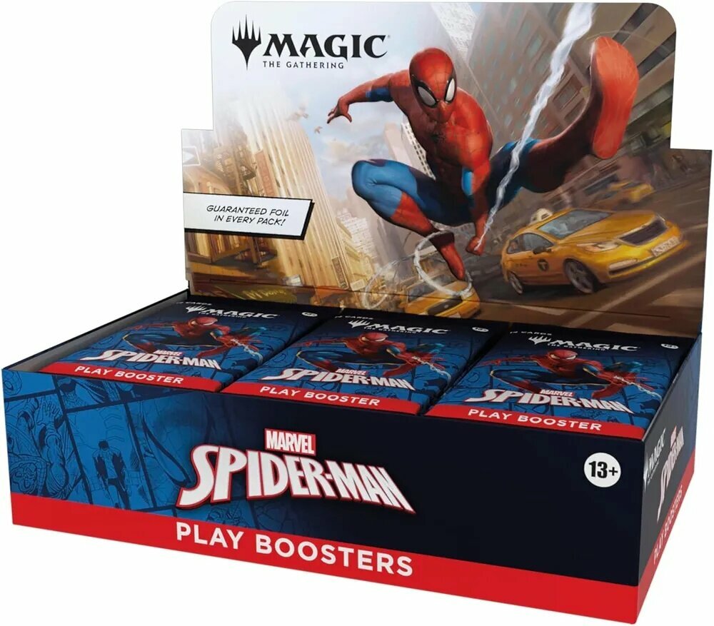 Настольные игры-Magic The Gathering Marvel's Spider-Man - Play Booster Box (30 Packs)