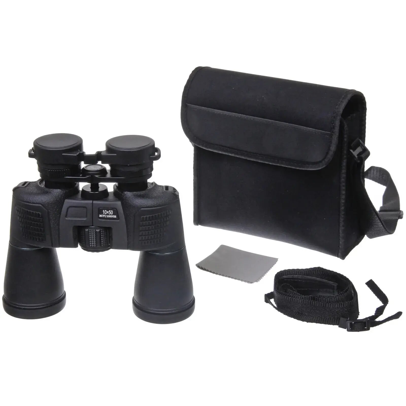 Бинокль туристический 10x50, черный, водо- и пылезащищенный, для охоты и путешествий