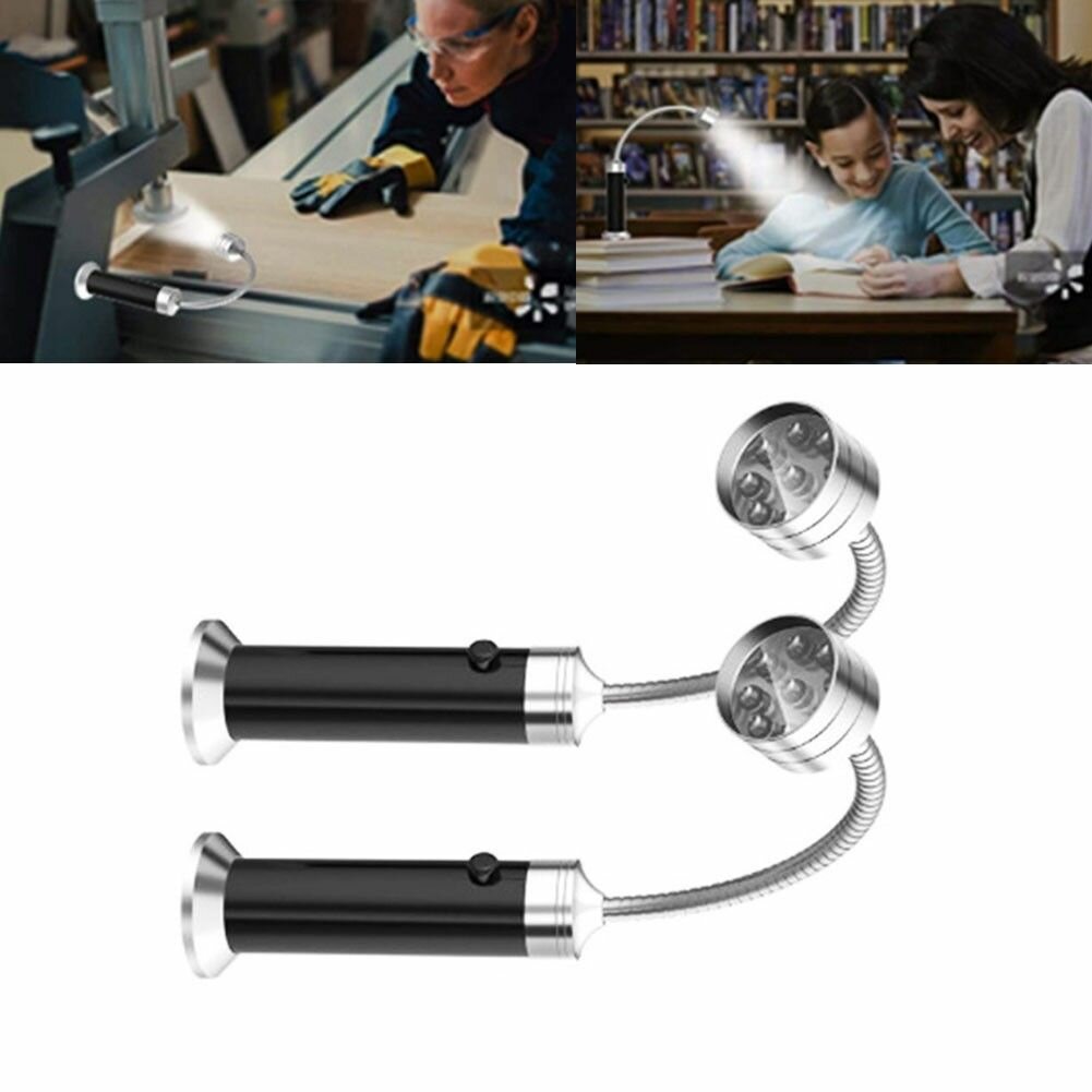 OZ-SPTP Фонарик на 9 светодиодов с магнитным шлангом и решеткой для гибкого освещения на 360