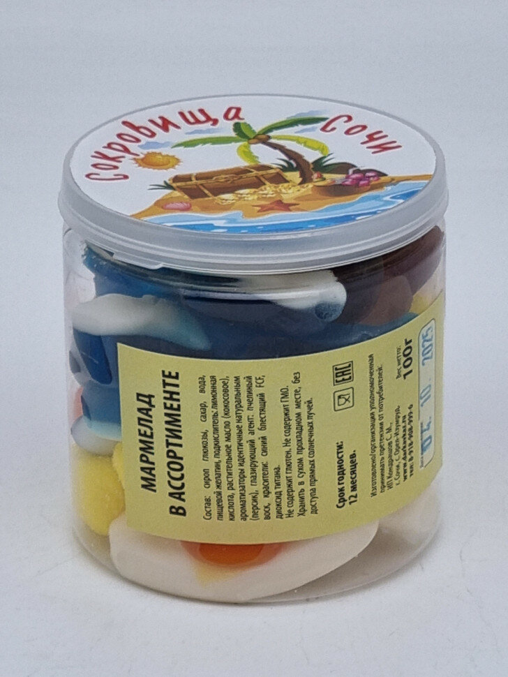 Мармелад ассорти 100гр в пэт