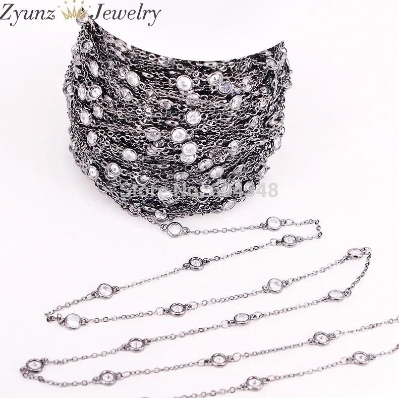 Бисерная цепочка Zyunz Jewelry, 5 м, серебряный
