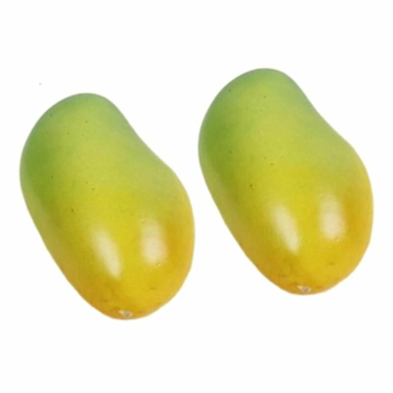 1 упаковка из 2 искусственных фруктов манго-green mango