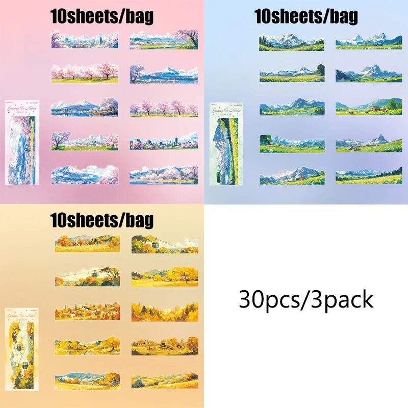 Наклейки пейзаж Mr.Paper, Цвет: S29160-123