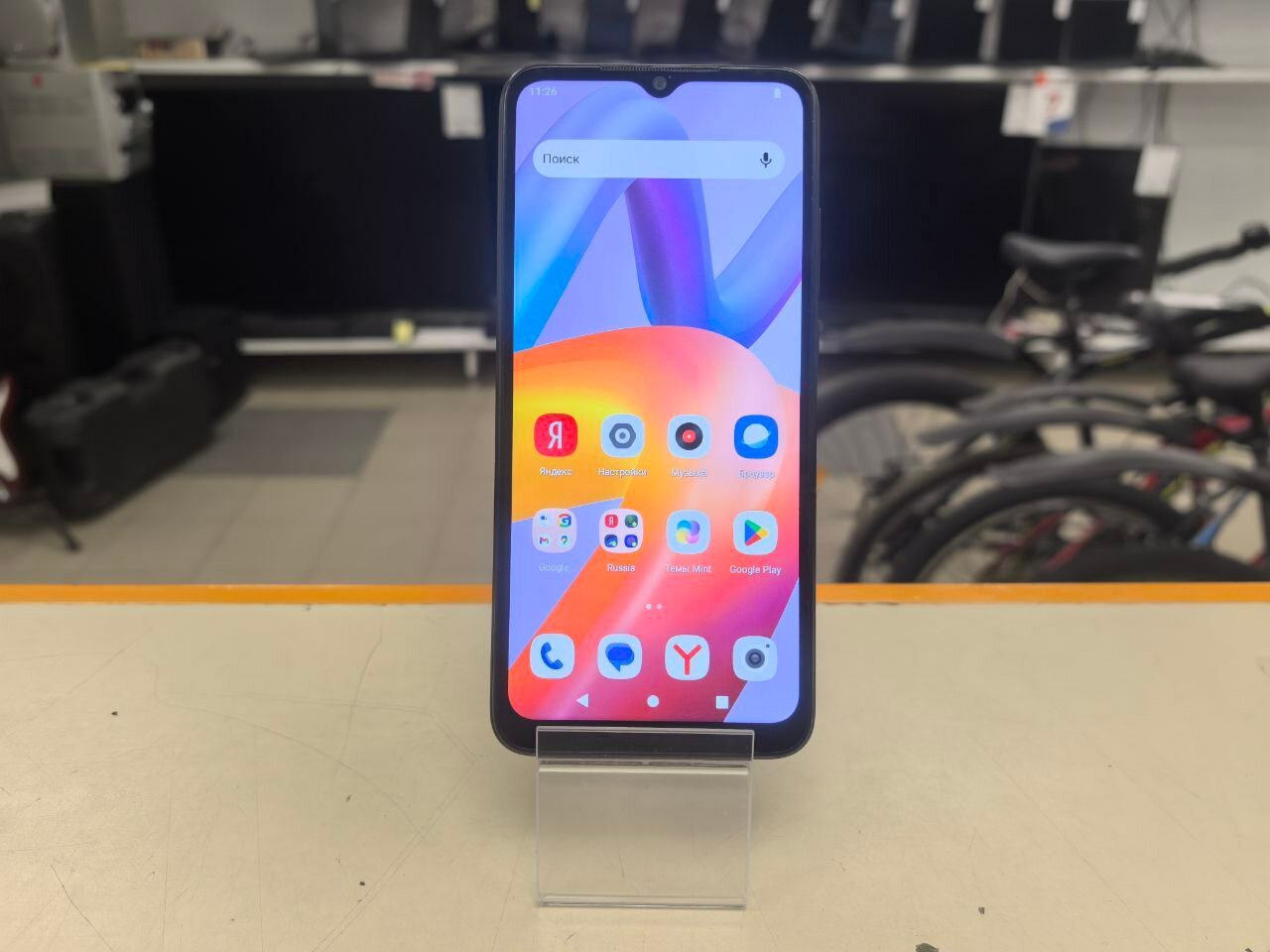 Смартфон Xiaomi Redmi A2+ 3/64 ГБ RU, Dual nano SIM, черный (black), б/у, уценка