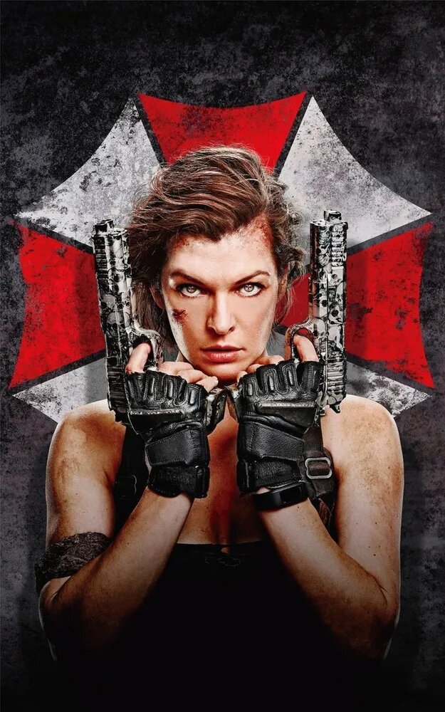 Алмазная Мозаика "Resident Evil 2 Игровой Фильм" 40x50 См Алмазная Вышивка / Картина Стразами Подарков / Украшения