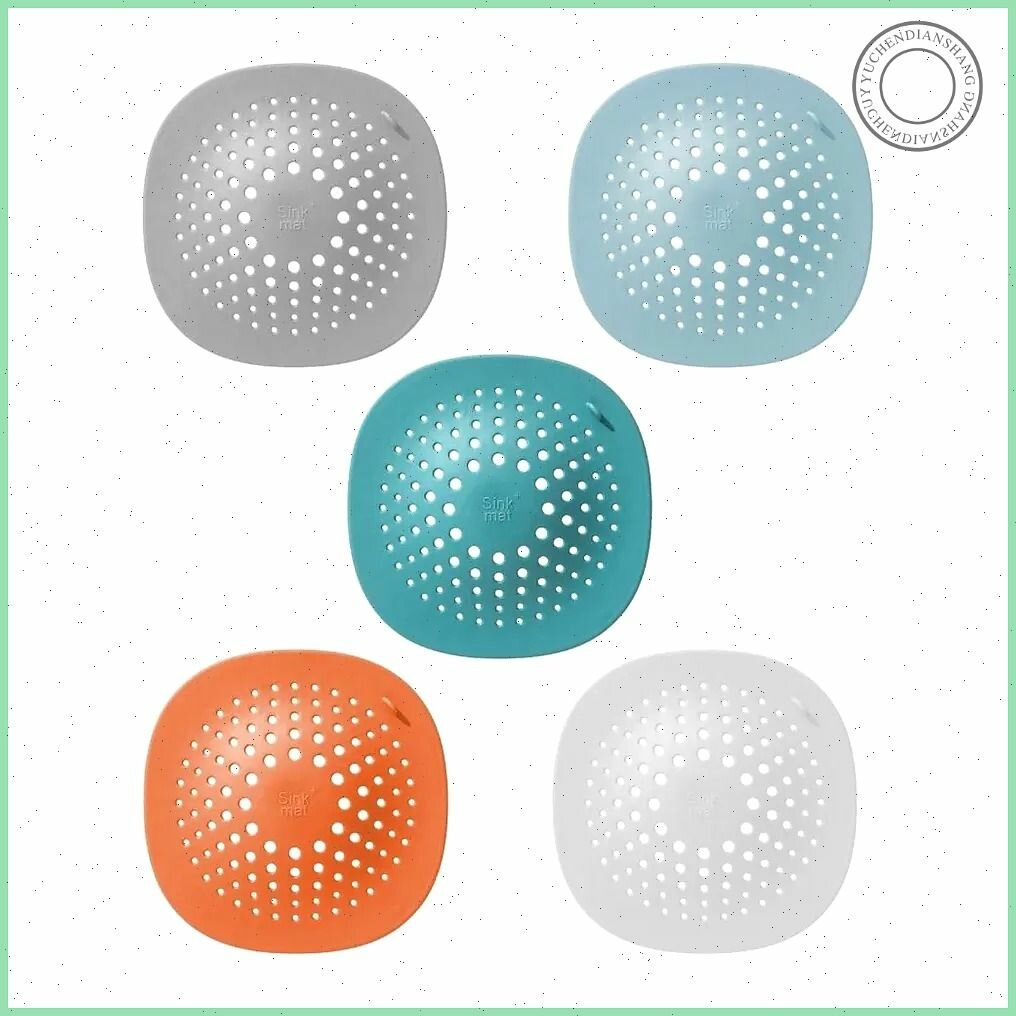 Волосоуловитель для раковины и ванны, 5 шт
