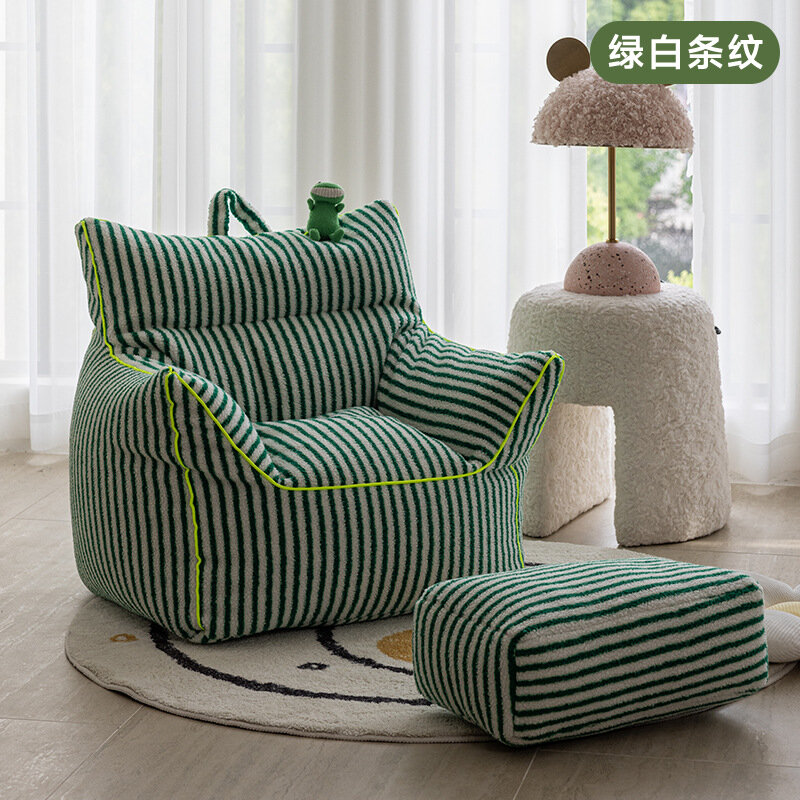 Детский интернет-знаменитости полосатый ленивый диван для дома, гостиной, маленькой квартиры, кабинета, раскладывающийся балконный диван-мешок