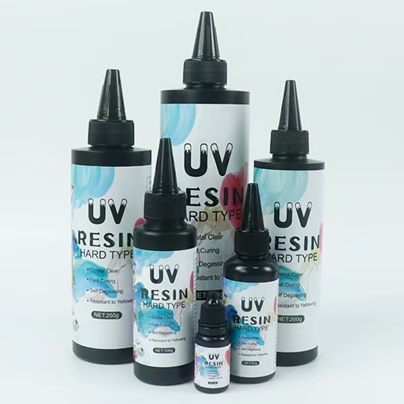 УФ-эпоксидная смола для творчества, набор с лампой, клей для ювелирных украшений, браслетов и поделок своими руками, прозрачная акриловая смола для рукоделия
