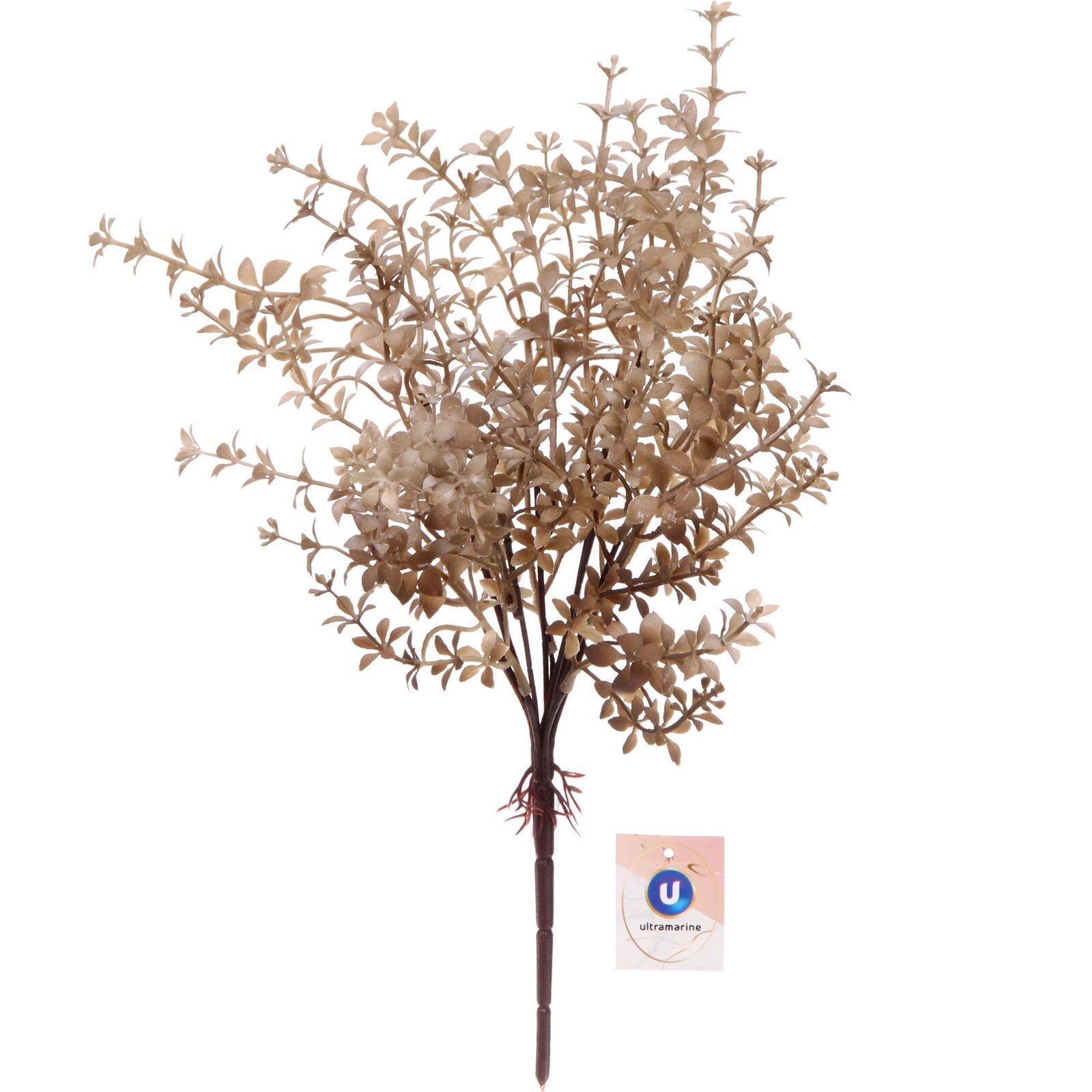 Искусственная трава «Полевая трава» 40 см, цвет бежевый/коричневый, для декора интерьера