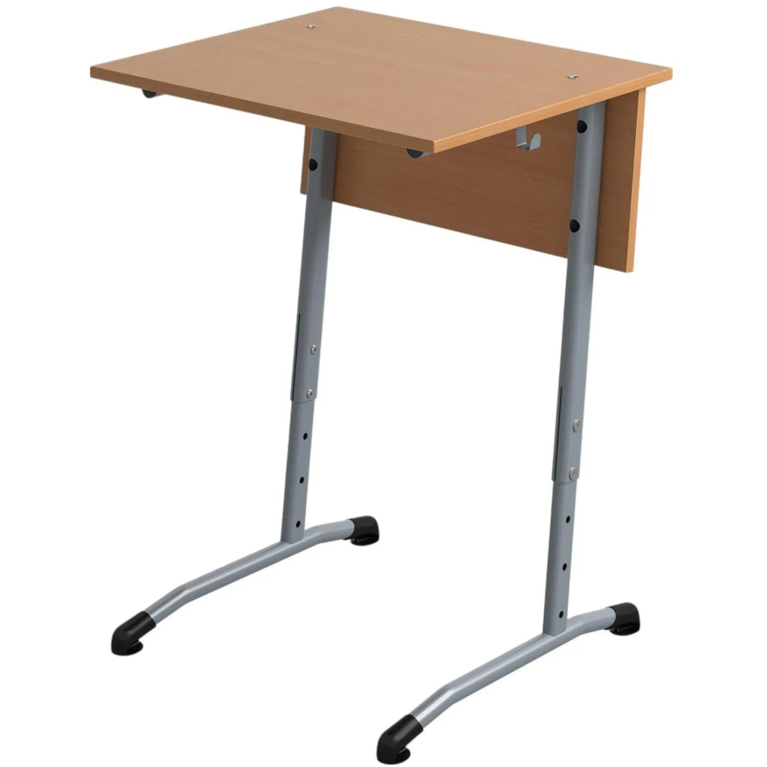 Парта МЕТ_ Стол ученический Гармония 1-мест.3-7г. р. бук/серый