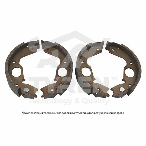 Колодки тормозные барабанные TYREN TYR1412041