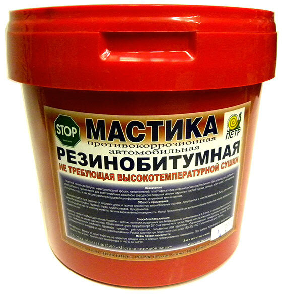 Мастика Петр антикоррозийная резинобитумная 4л