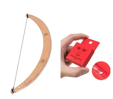 2.8MM Тонкий Лук-Регулятор для Бровей с 2 Струнами и Красной Линейной Чернильной Коробкой
